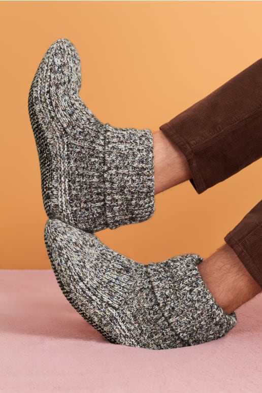 Men's Gripper Slipper Bootie - Sherpa-Lined – Bombas